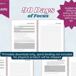 PRINTABLE Goal Habit Journal | PDF Daily Planner | Health Wellness ...