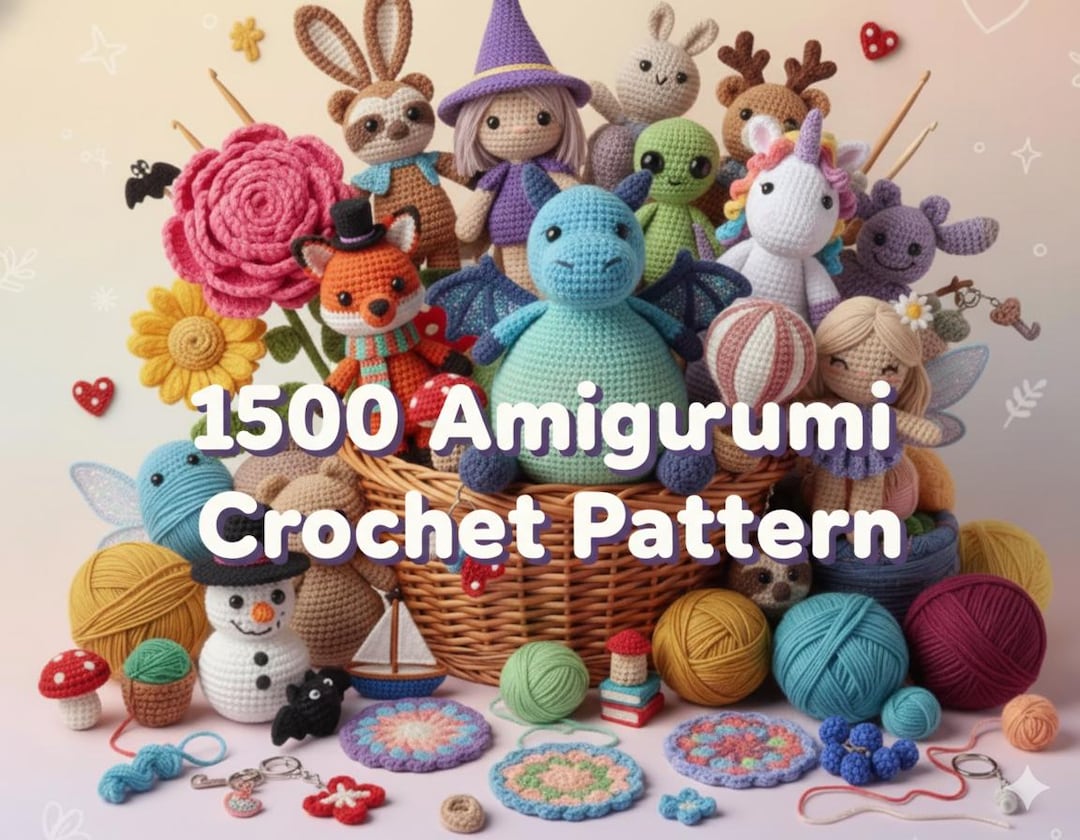 1500+ Amigurumi Crochet Patterns: Mega Bundle (PDF Download) - Etsy