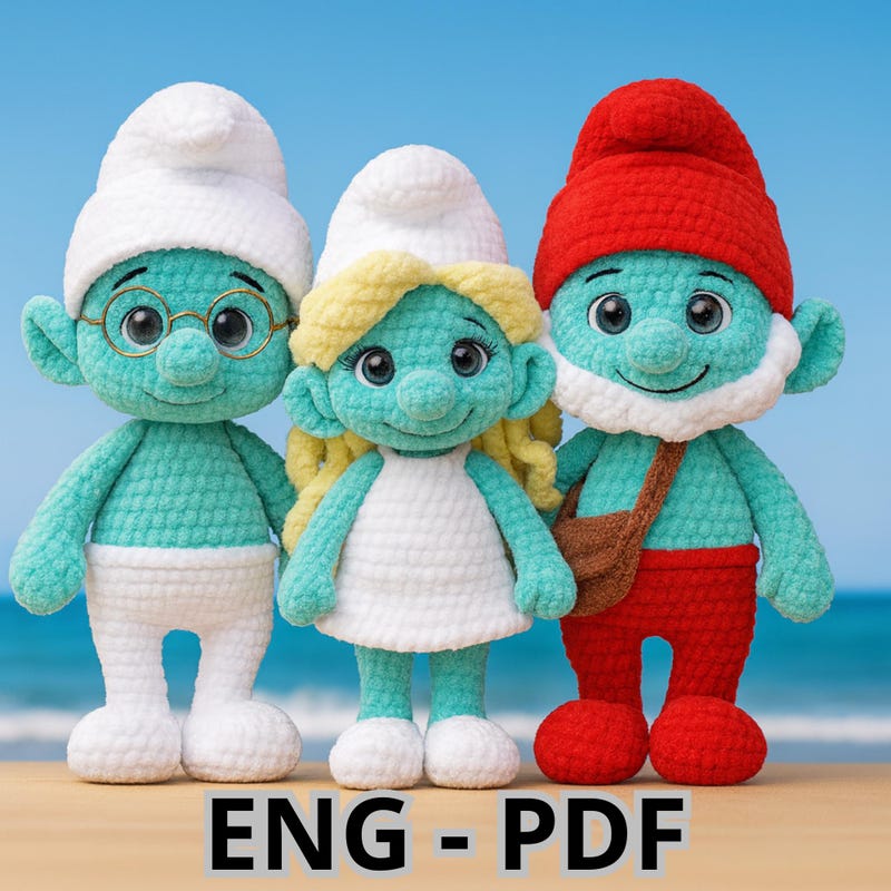 Smurfette Pattern Crochet - Etsy UK