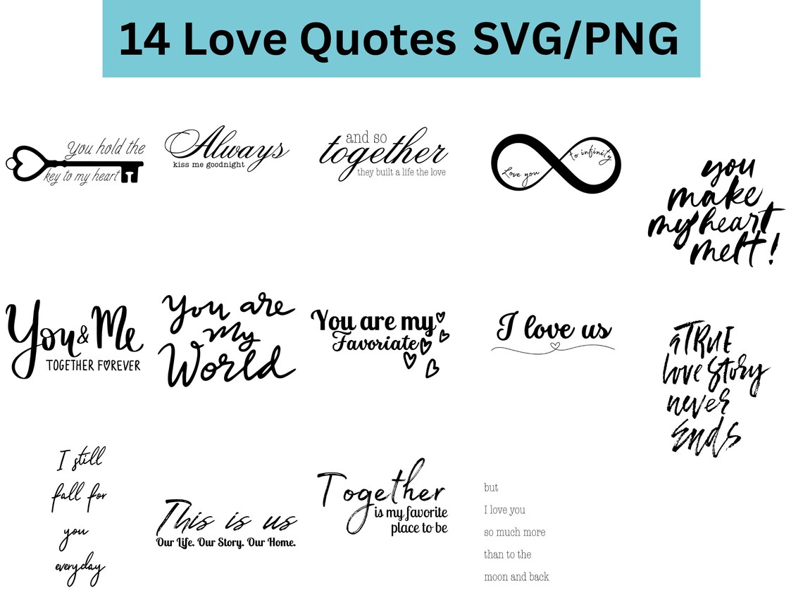 Romantic Love Quotes SVG, Bedroom Sign SVG, Love Bundle Svg, Valentine ...