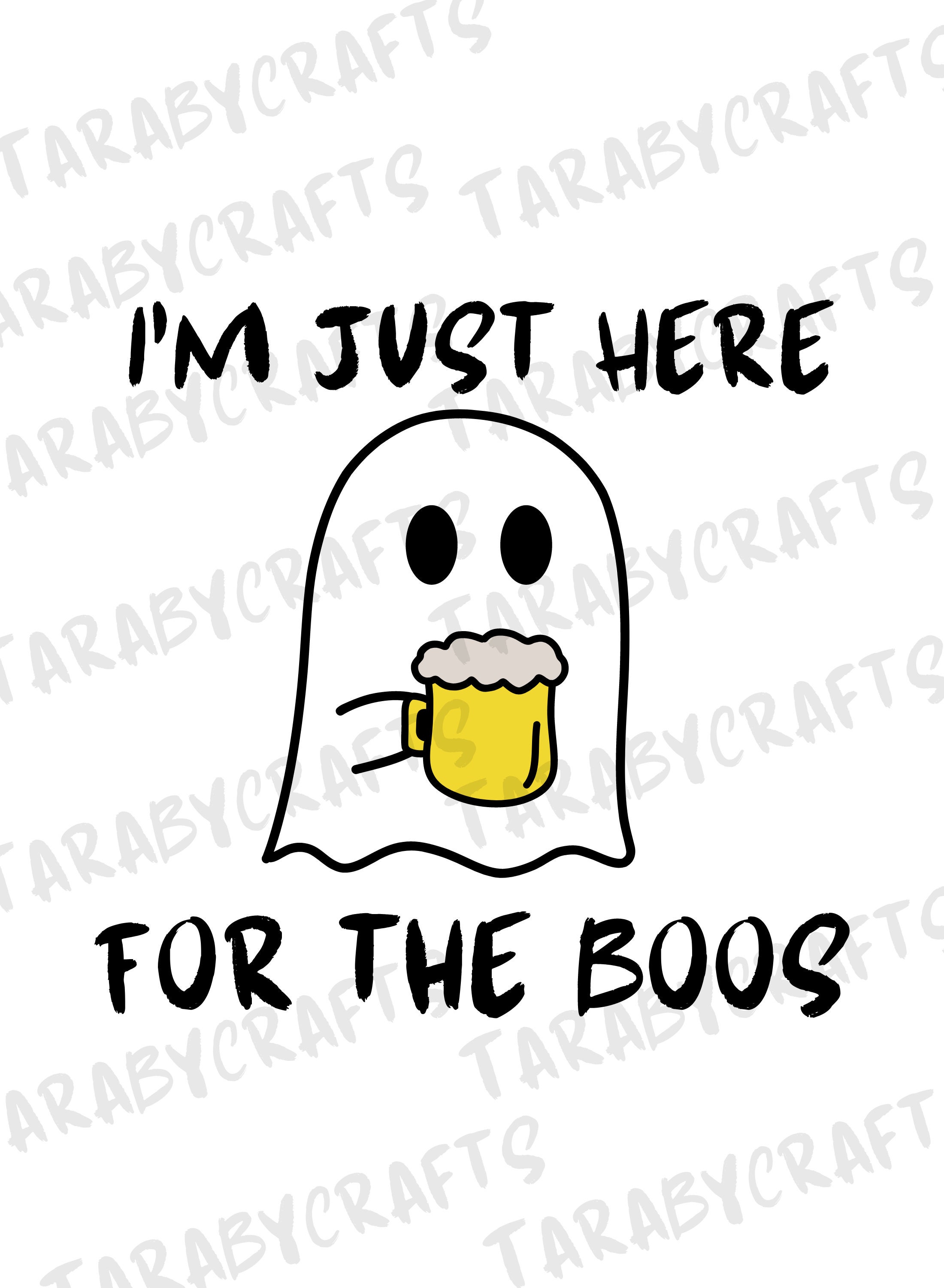 I'm Just Here for the Boos Svg Drinking Beer Svg Retro - Etsy