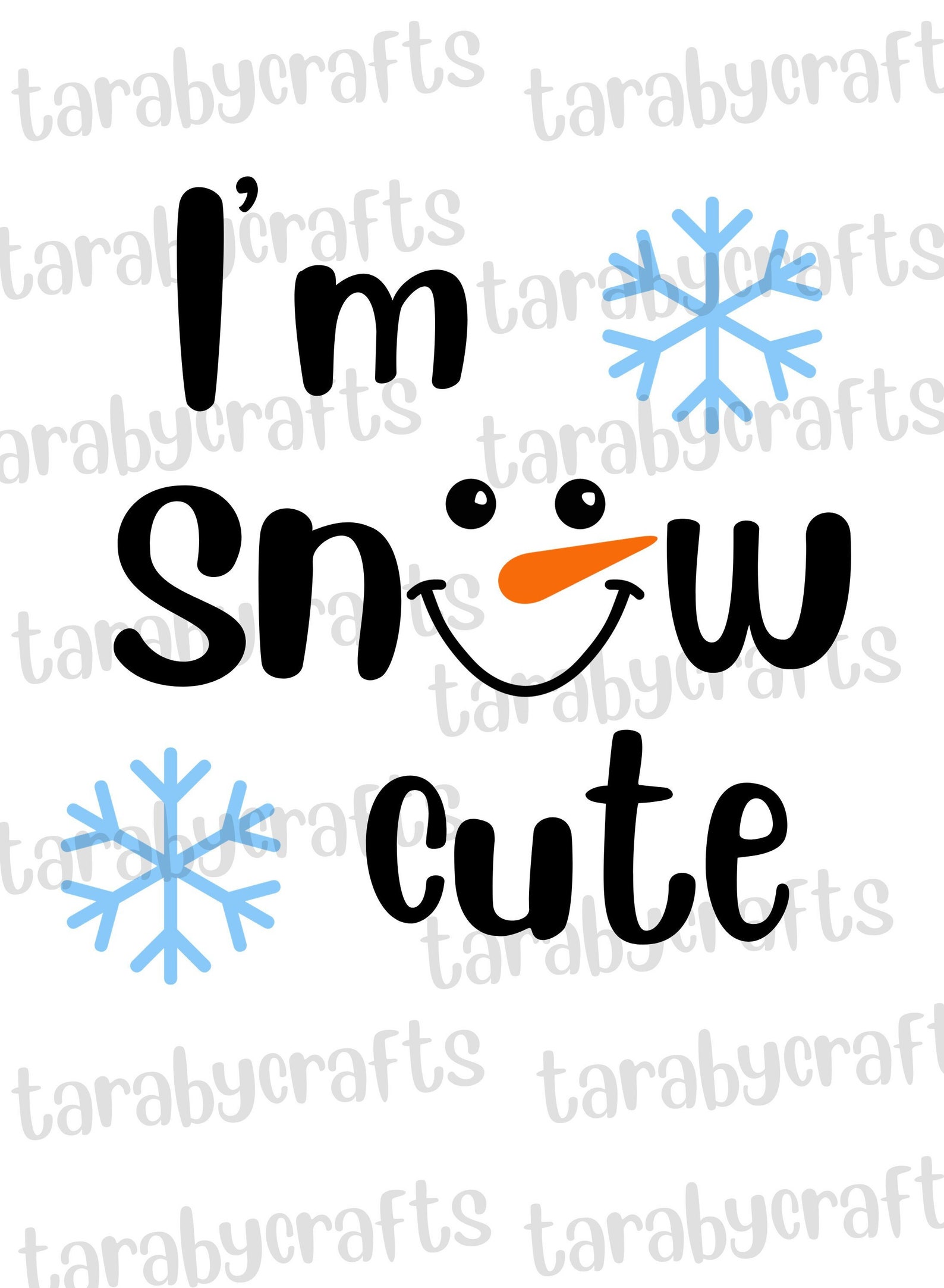 I'm Snow Cute SVG, Snowman SVG, Funny Christmas SVG, Kids Christmas ...