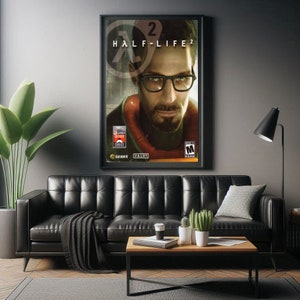 Half-life 2 Cover Art UPSCALED, Half-life 2 Box Art, Game Art, Gamer ...