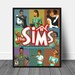The Sims Box Art UPSCALED, the Sims Cover Art, Game Art, Gamer Gift ...