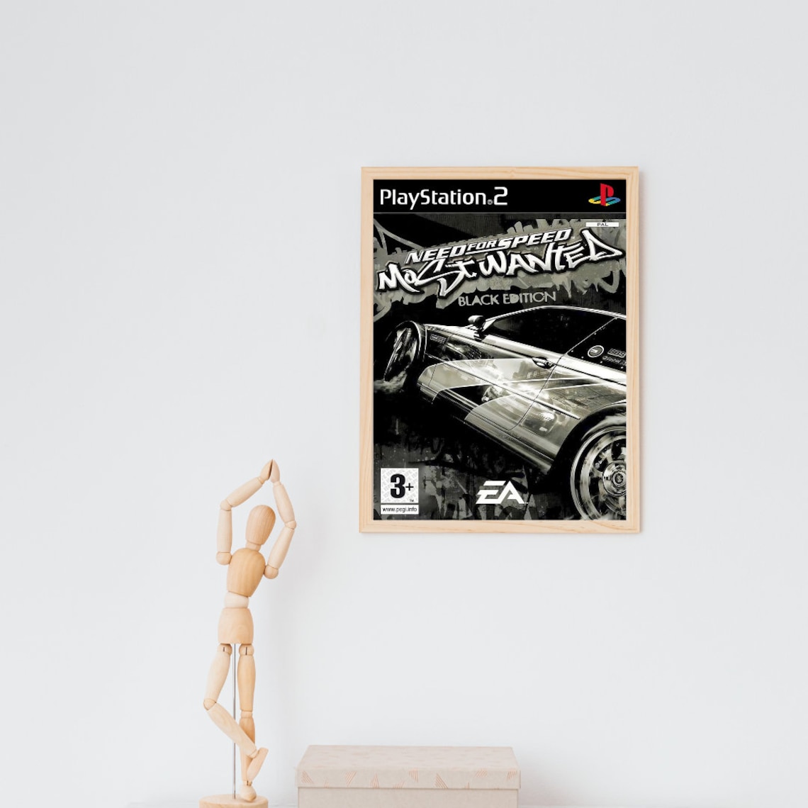 Need for Speed Most Wanted Black Edition PS2 Box Art UPSCALED, NFS Most ...