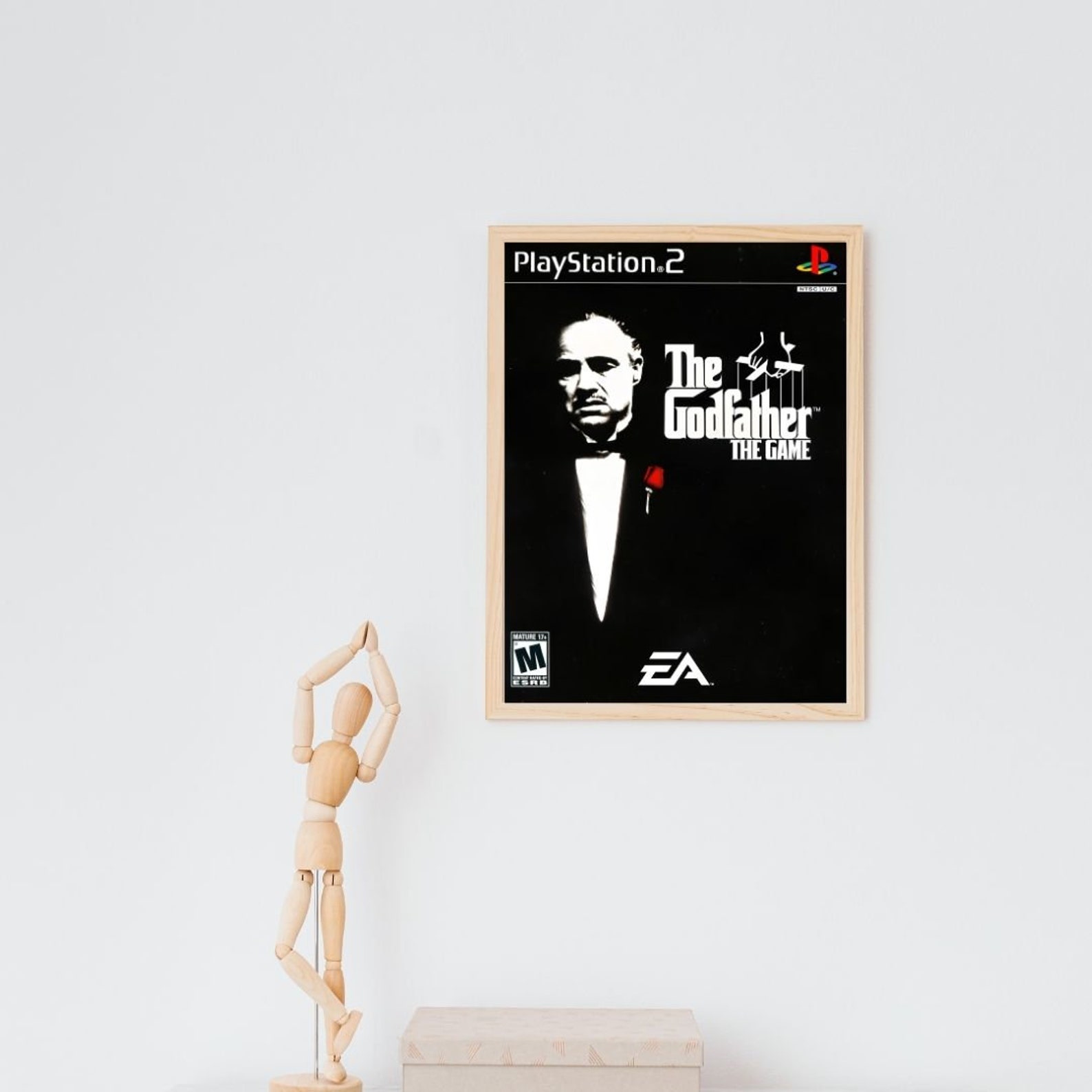 The Godfather the Game Wall Art UPSCALED, the Godfather Box Art, Retro ...