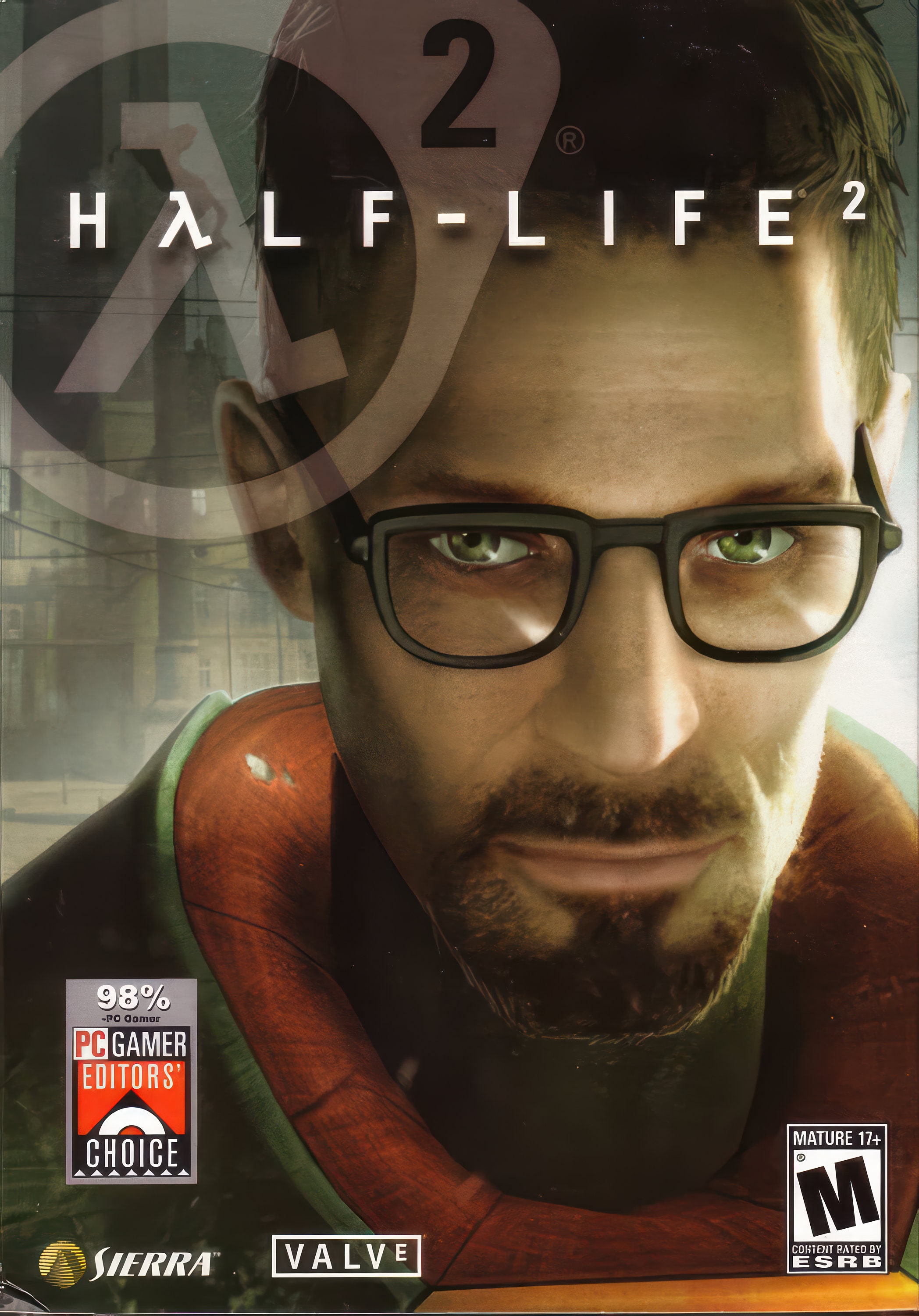 Half-life 2 Cover Art UPSCALED, Half-life 2 Box Art, Game Art, Gamer ...
