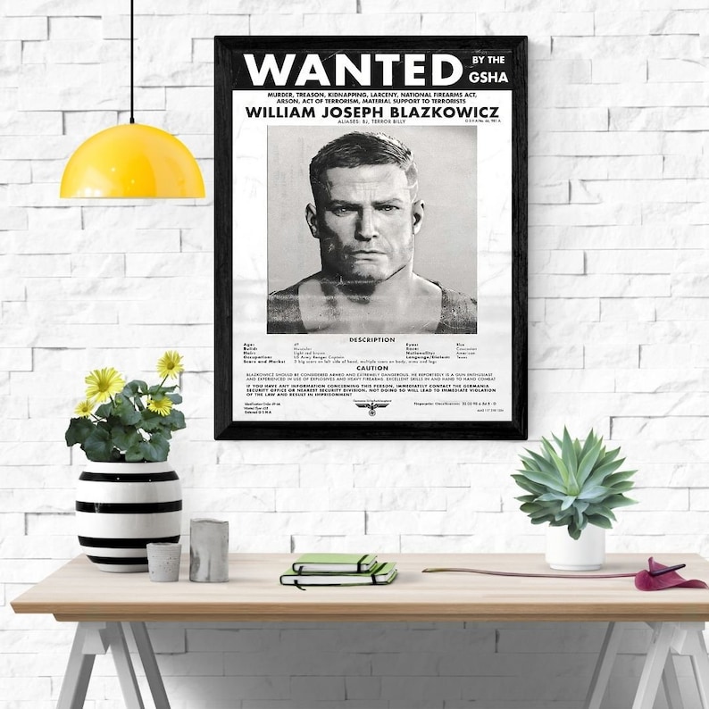 Wolfenstein B.J. Blazkowicz Portrait UPSCALED, Wolfenstein Portrait ...