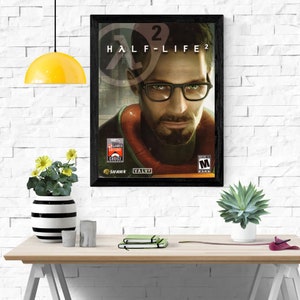Half-life 2 Cover Art UPSCALED, Half-life 2 Box Art, Game Art, Gamer ...