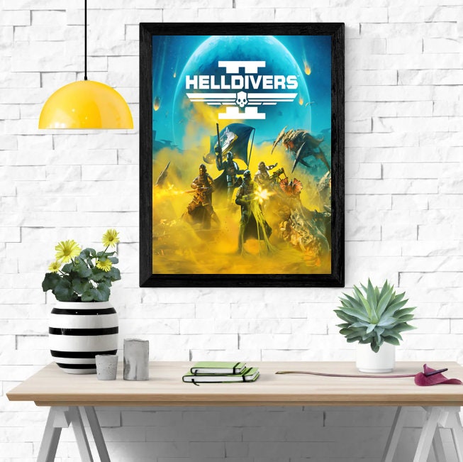 HELLDIVERS II Art UPSCALED, Helldivers 2 Cover Art, Game Art, Gamer ...