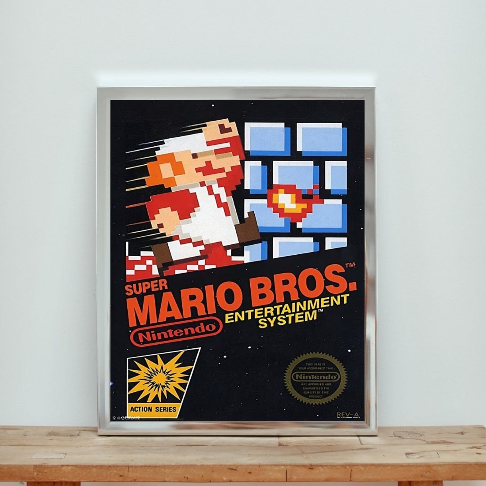 Super Mario Bros Box Art UPSCALED, Super Mario Cover Art, Game Art ...