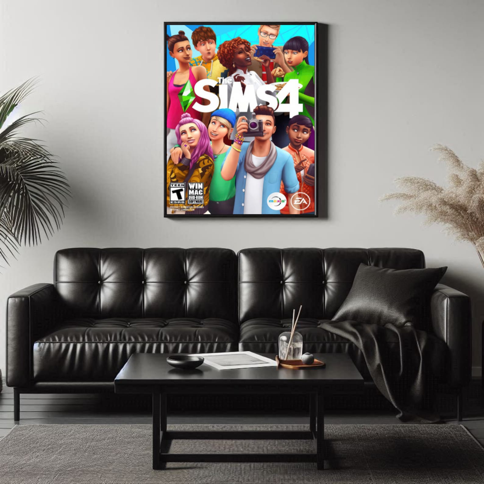 The Sims 4 Box Art UPSCALED, the Sims 4 Cover Art, Game Art, Gamer Gift ...