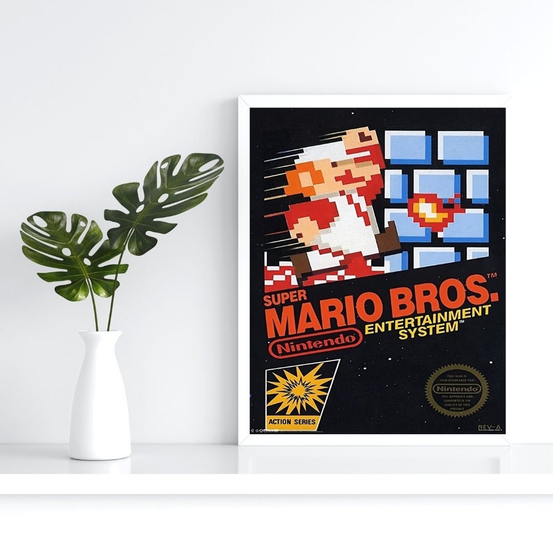 Super Mario Bros Box Art UPSCALED, Super Mario Cover Art, Game Art ...