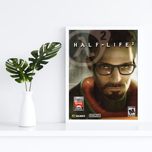 Half-life 2 Cover Art UPSCALED, Half-life 2 Box Art, Game Art, Gamer ...