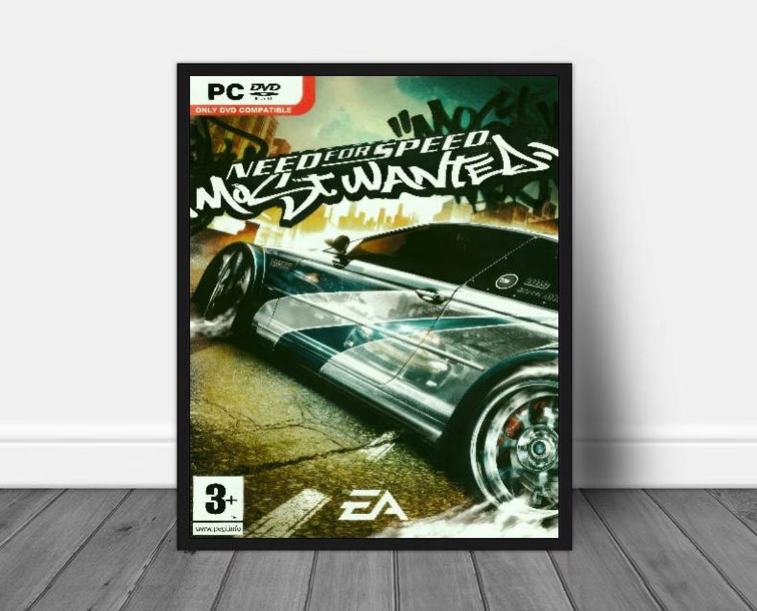 Need for Speed Most Wanted 2005 Logo Box Art UPSCALED, NFS Most Wanted ...