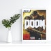 DOOM 2016 Box Art UPSCALED, Doomguy, Covert Art, Game Art, Gamer Gift ...