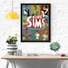 The Sims Box Art UPSCALED, the Sims Cover Art, Game Art, Gamer Gift ...