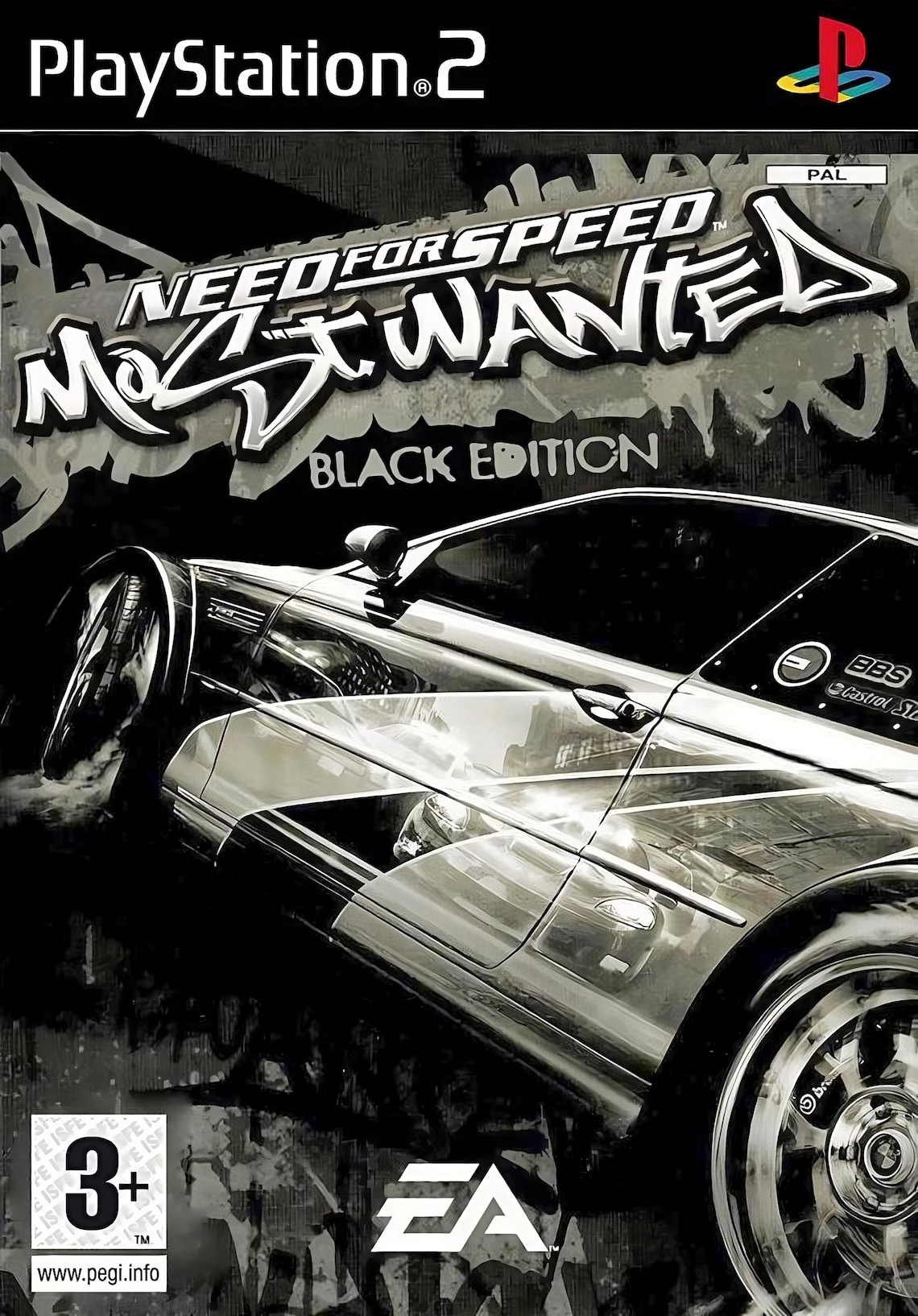 Need for Speed Most Wanted Black Edition PS2 Box Art UPSCALED, NFS Most ...