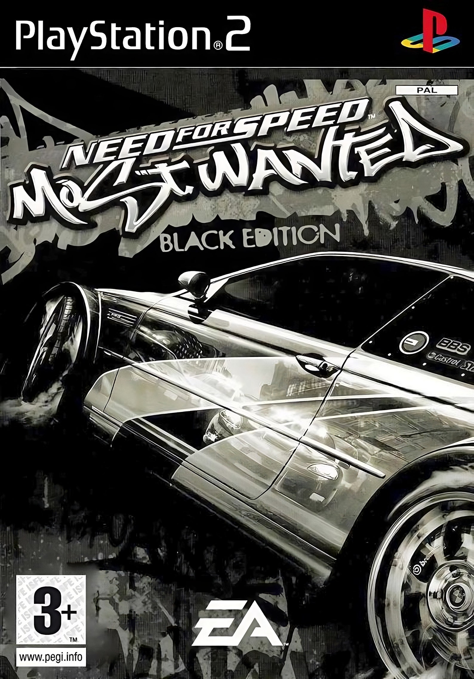 Need for Speed Most Wanted Black Edition PS2 Box Art UPSCALED, NFS Most ...