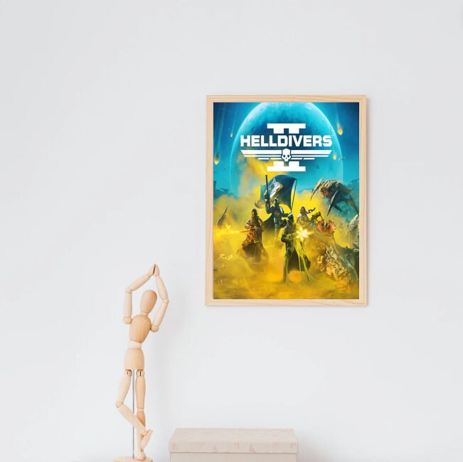 HELLDIVERS II Art UPSCALED, Helldivers 2 Cover Art, Game Art, Gamer ...