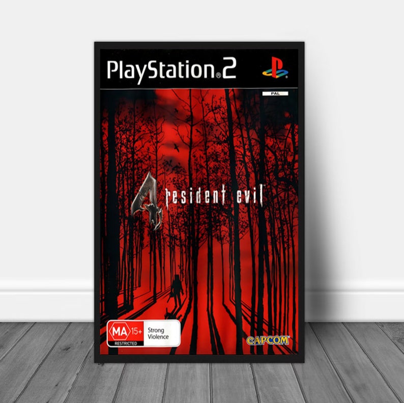 Resident Evil 4 Box Art UPSCALED, Resident Evil 4 Cover Art, Game Art ...