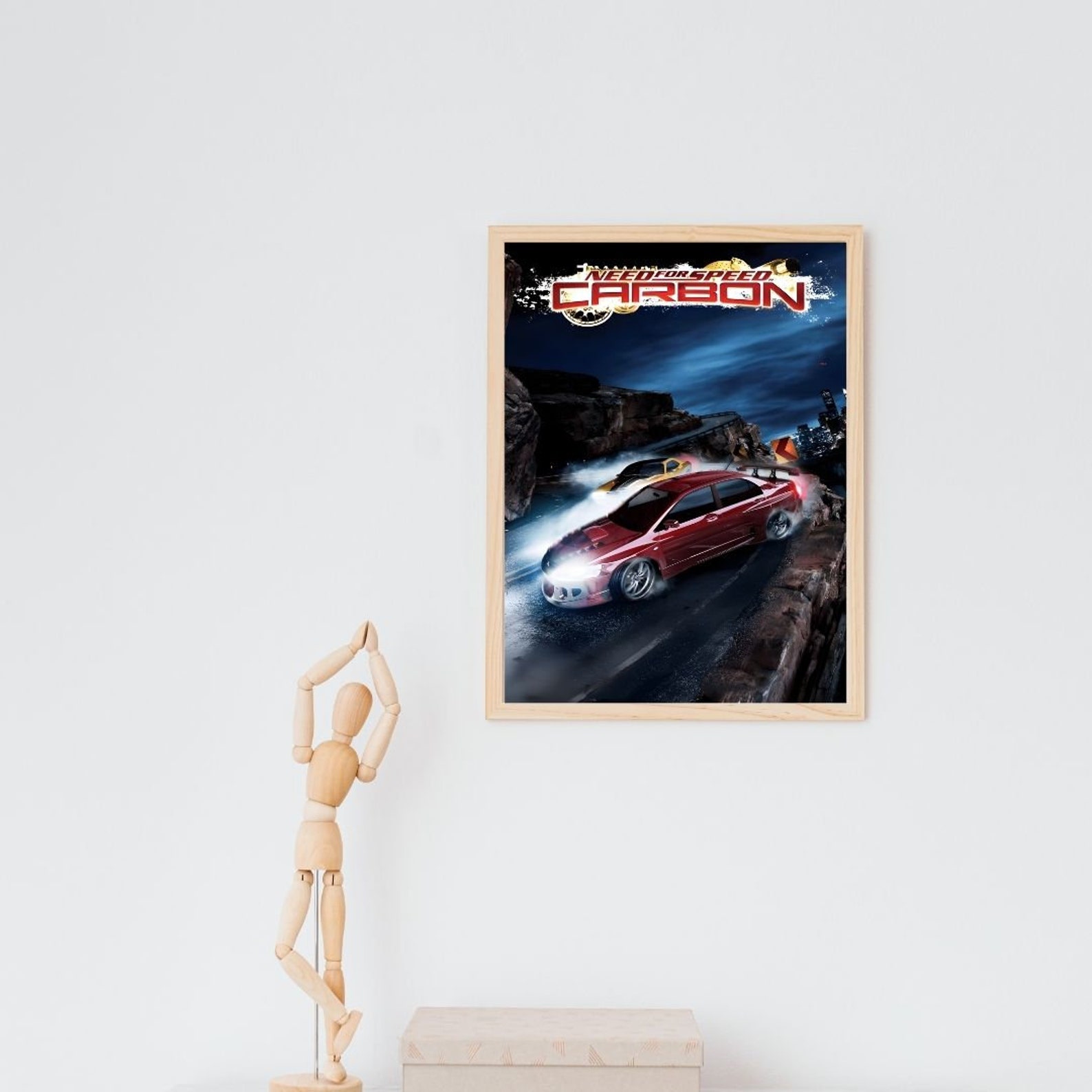 Need for Speed Carbon Box Art UPSCALED, NFS Carbon Cover Art, Game Art ...