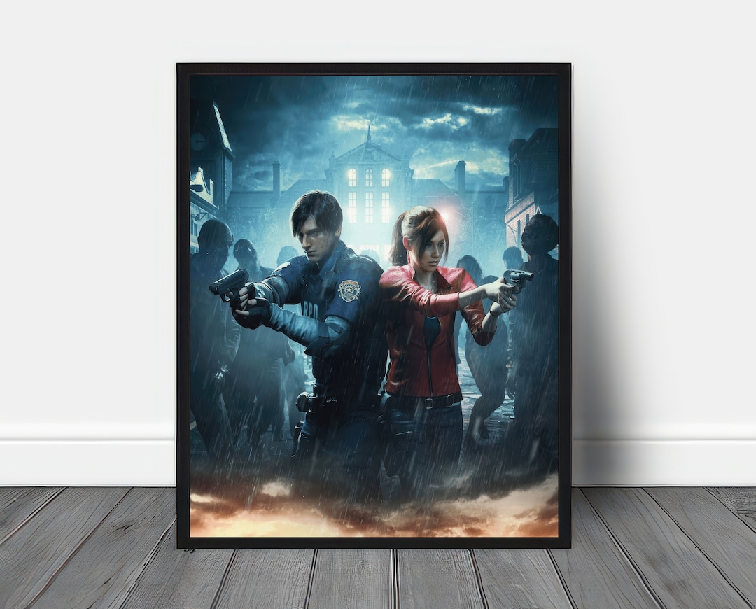 Resident Evil 2 Box Art Print: Upscaled Game Art (digital Download) - Etsy