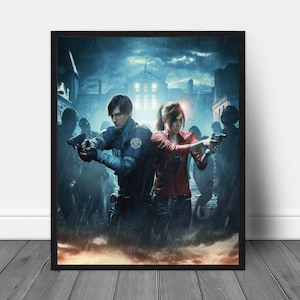 Resident Evil 2 Box Art Print: Upscaled Game Art (digital Download) - Etsy
