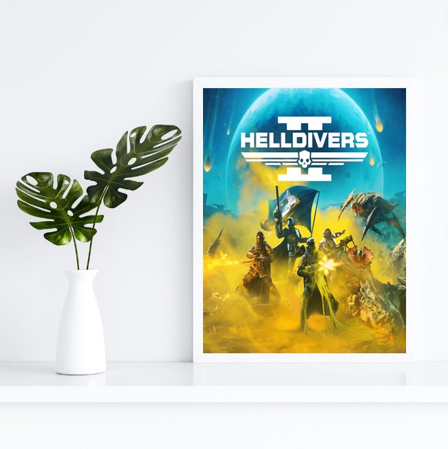 HELLDIVERS II Art UPSCALED, Helldivers 2 Cover Art, Game Art, Gamer ...
