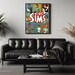 The Sims Box Art UPSCALED, the Sims Cover Art, Game Art, Gamer Gift ...