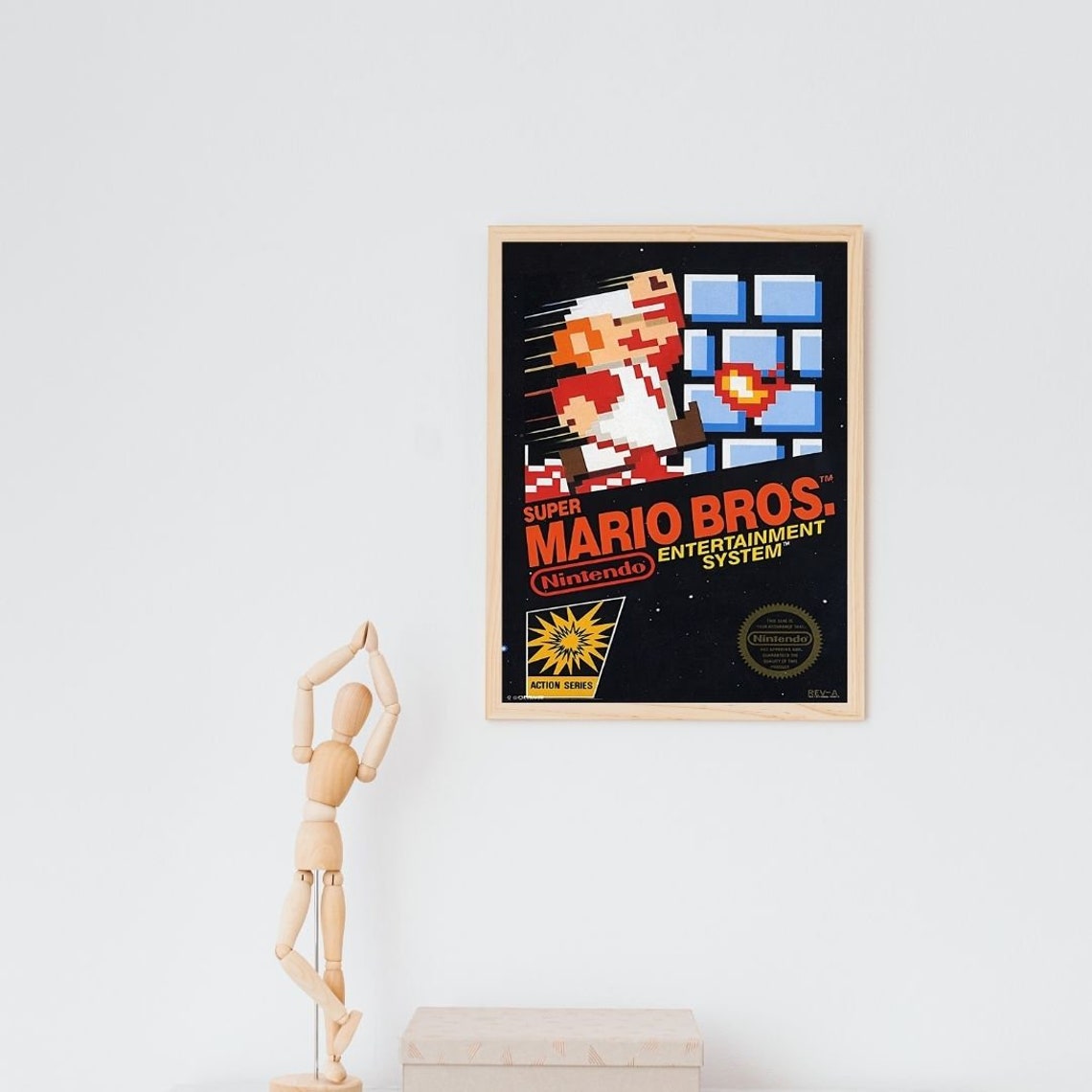 Super Mario Bros Box Art UPSCALED, Super Mario Cover Art, Game Art ...