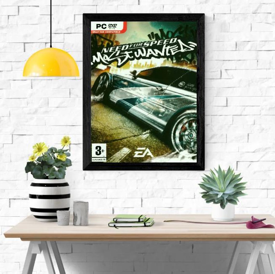 Need for Speed Most Wanted 2005 Logo Box Art UPSCALED, NFS Most Wanted ...