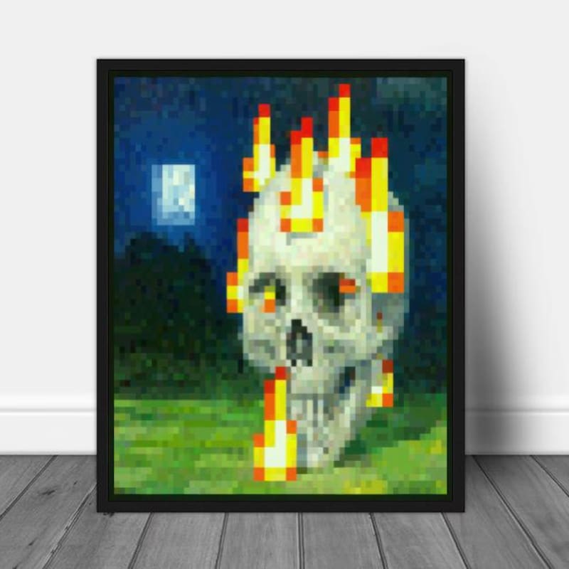 Mincraft Painting - Etsy