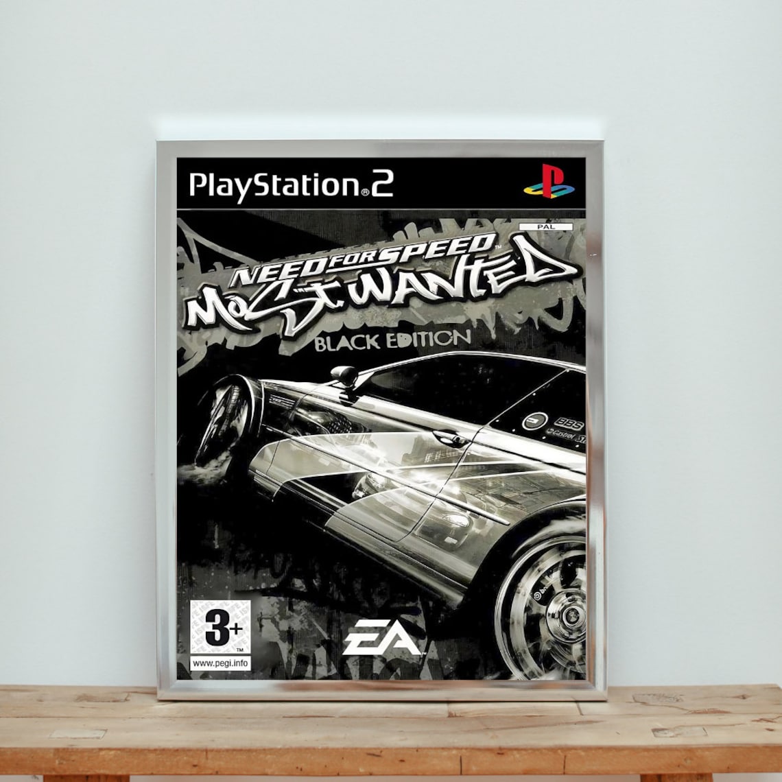 Need for Speed Most Wanted Black Edition PS2 Box Art UPSCALED, NFS Most ...