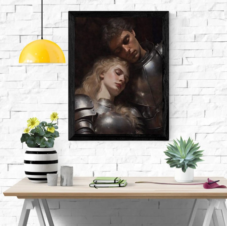Knight Couple UPSCALED, Knight Couple Art, Knight Couple Poster ...