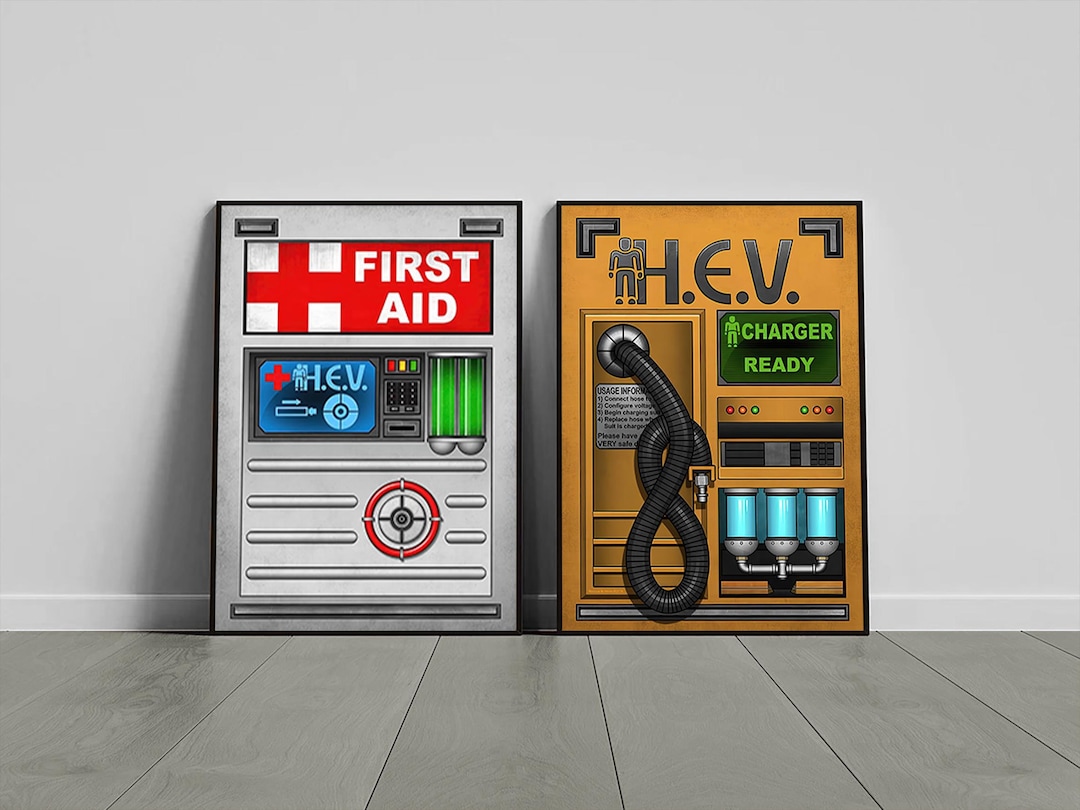 Half-life First Aid & H.E.V. Station Art Print (digital Download) - Etsy