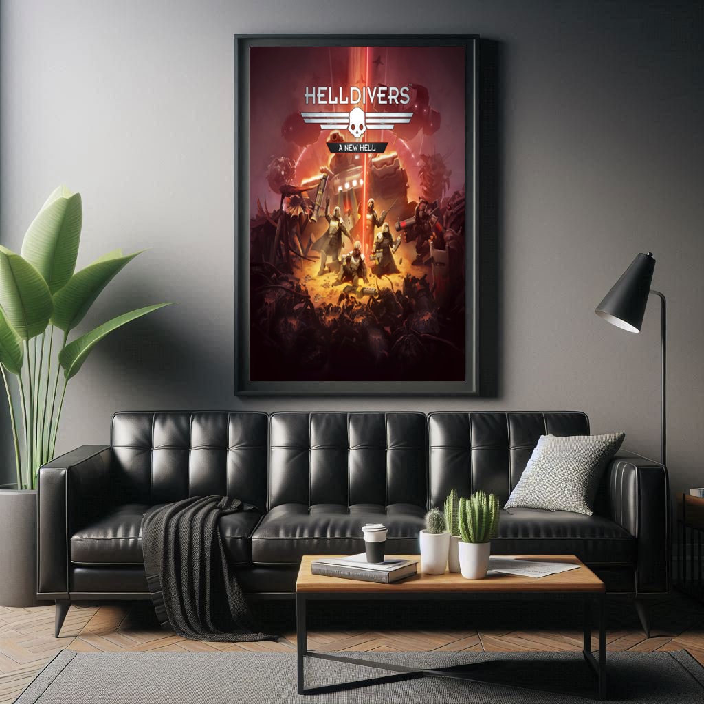 HELLDIVERS: A New Hell Art UPSCALED, HELLDIVERS A New Hell Cover Art ...
