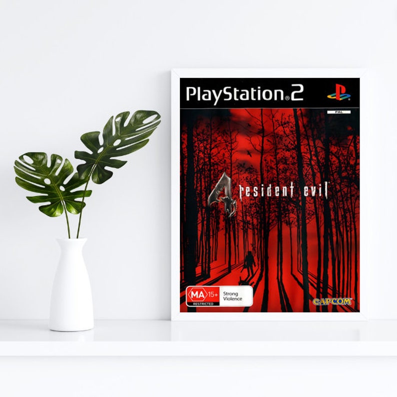 Resident Evil 4 Box Art UPSCALED, Resident Evil 4 Cover Art, Game Art ...