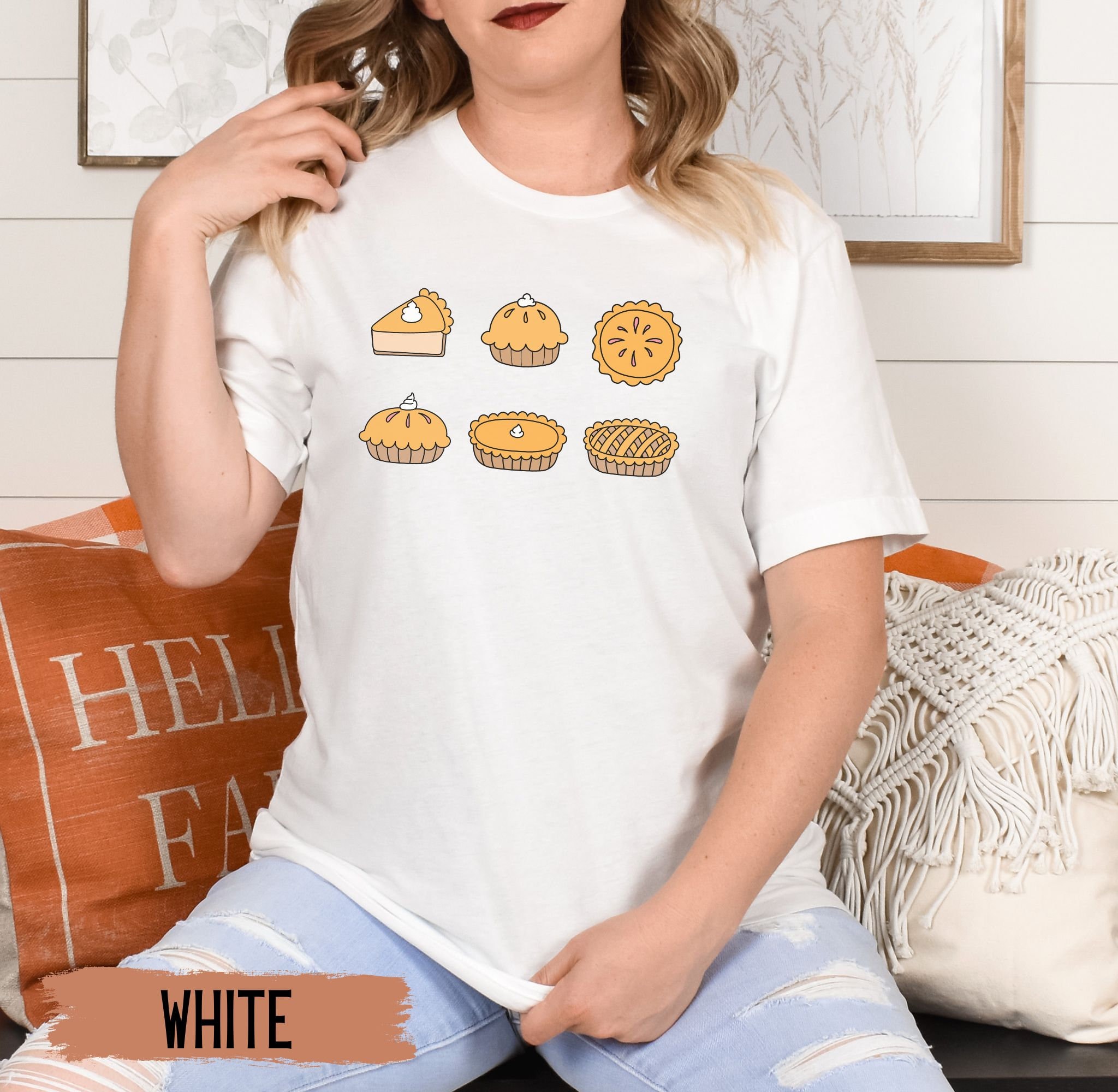 Pie Lover Shirt for Thanksgiving, Pie Collage Thanksgiving Shirt ...