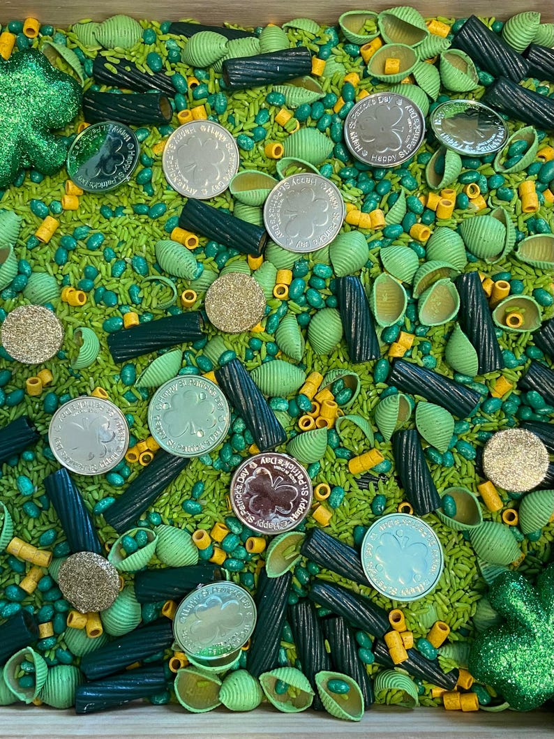 St. Patrick’s Day Sensory Bin Kit Patty’s Day Sensory Bin Sensory Play ...