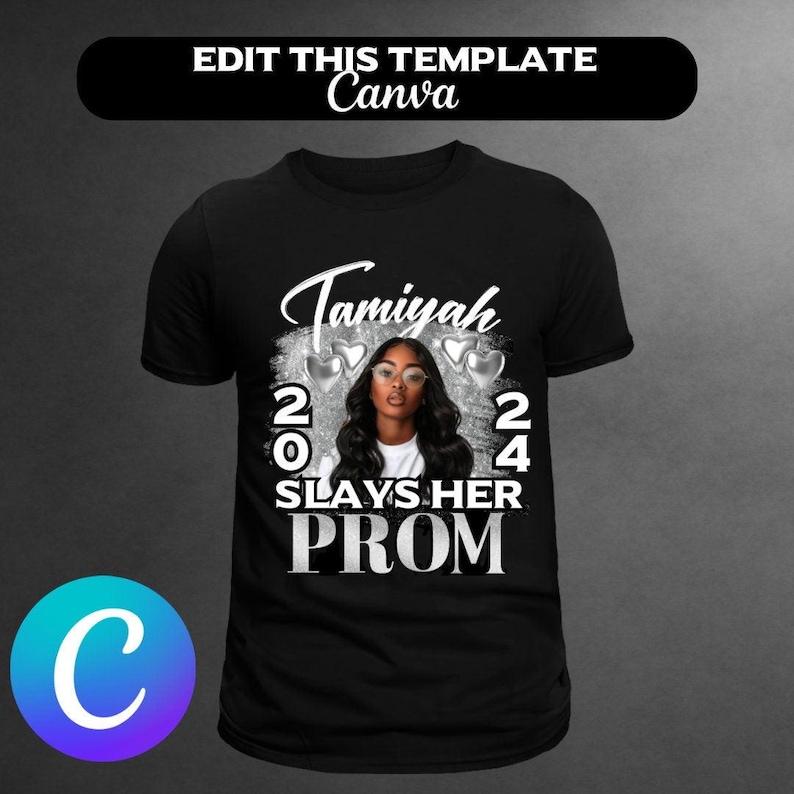 Editable Prom Shirt Template: Group & Family Design (digital Download ...