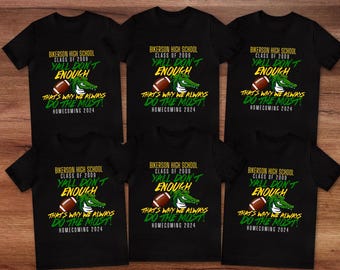Custom Homecoming Shirt, Matching Shirts for School Spirit, Class ...