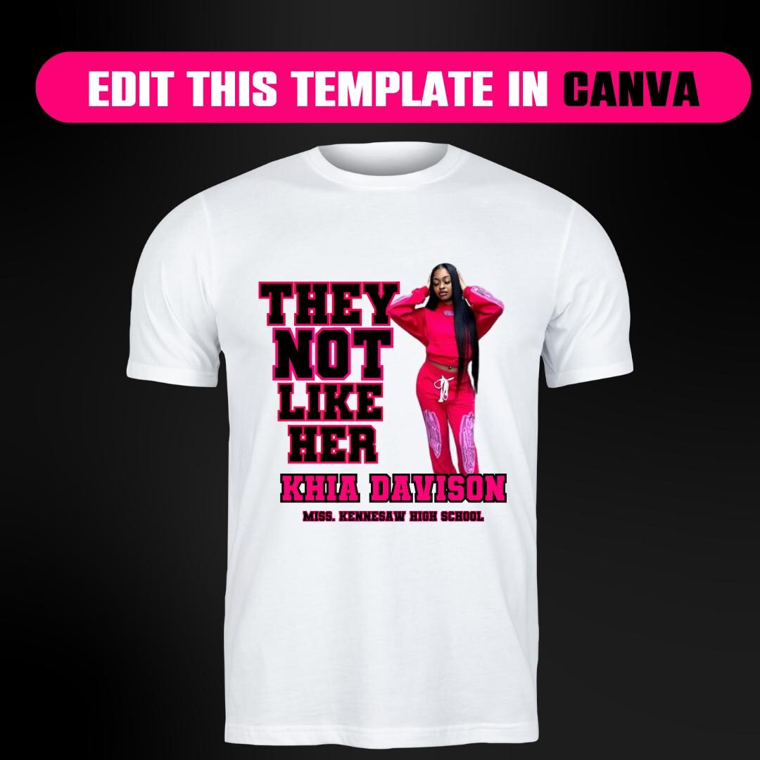 Homecoming Queen Shirt Design: Editable Canva Template (digital ...