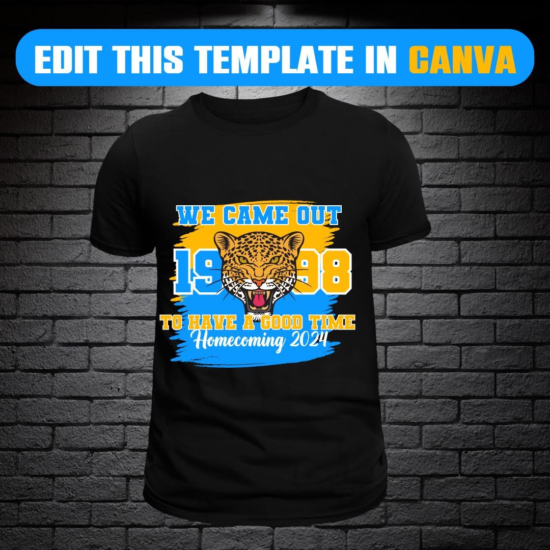 Homecoming T-shirt Design Template: Class Reunion, Football (canva ...