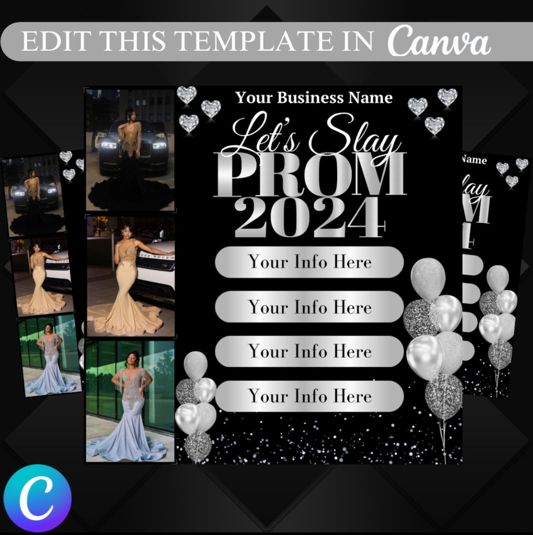 Let’s Slay Prom 2024 Flyer, DIY Prom Beauty Makeup Artist ,hair, Nail ...