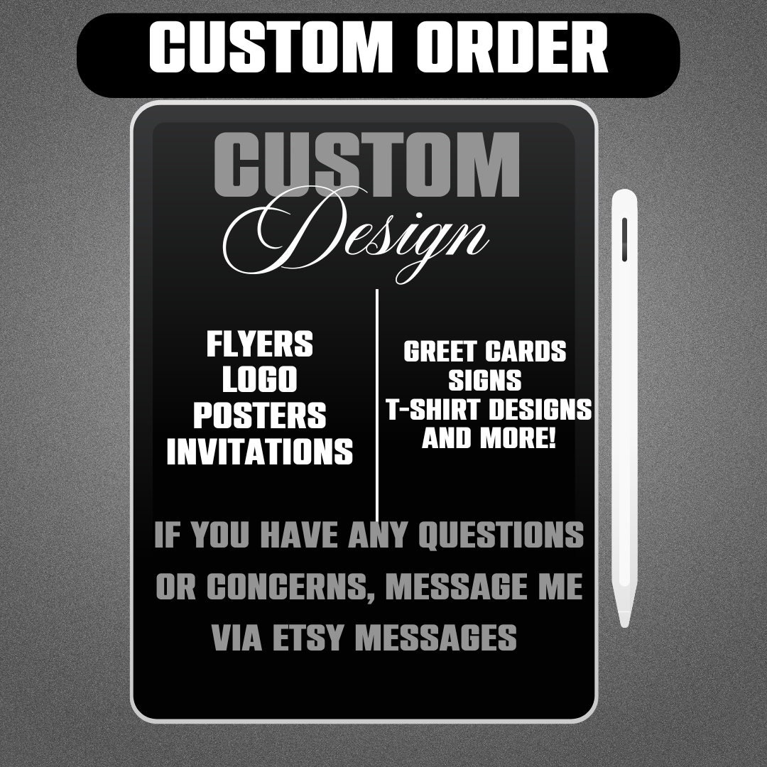 Custom Order, Graphic Designing Service, Digital Project Service - Etsy