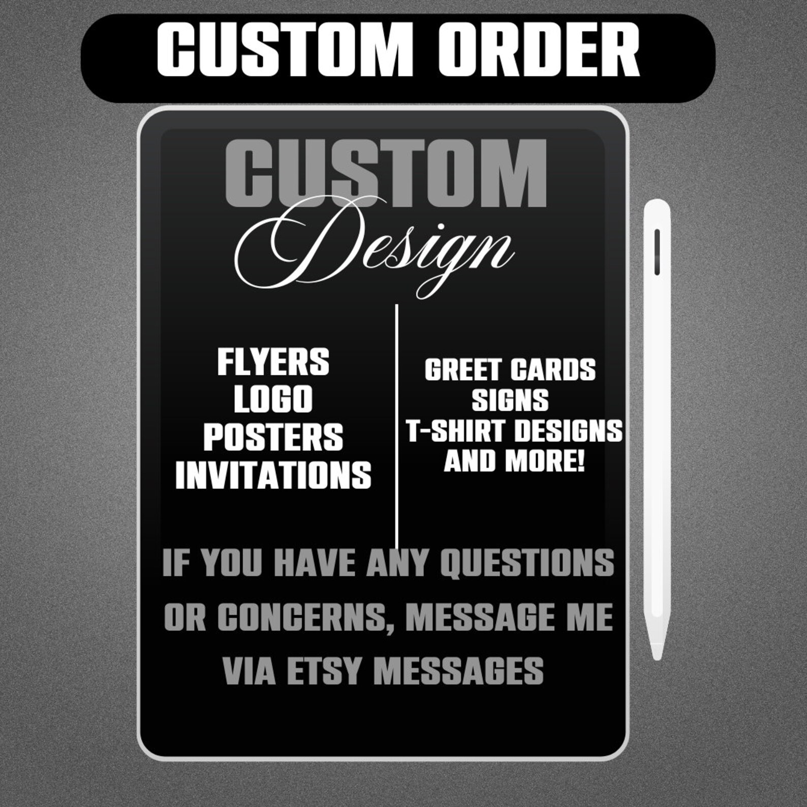 Custom Order, Graphic Designing Service, Digital Project Service ...