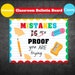 Digital Bulletin Board, Mistakes Are Proof You Are Trying, Teacher ...