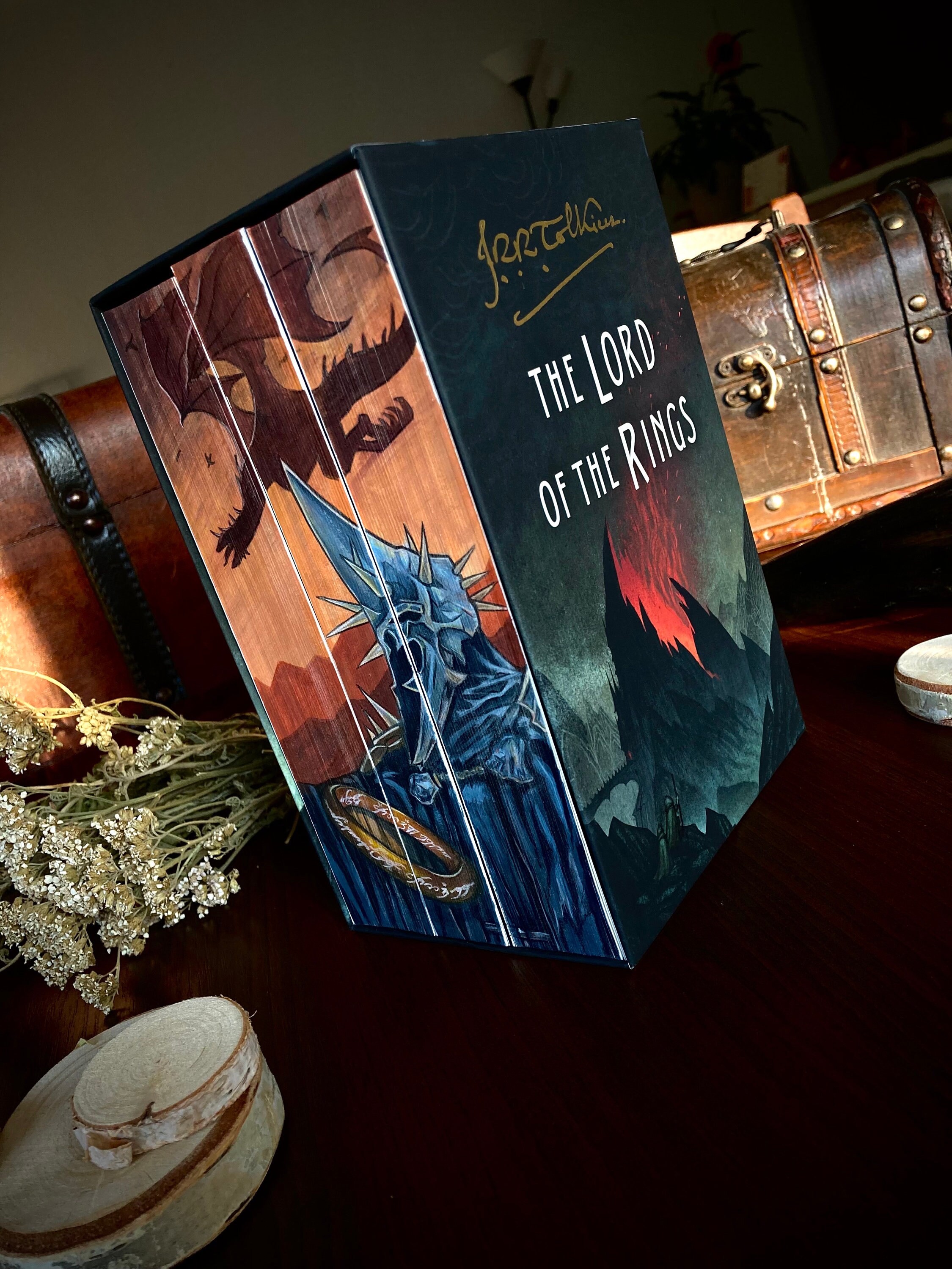 Lord of the Rings Box Set Foreedge Painting - Etsy