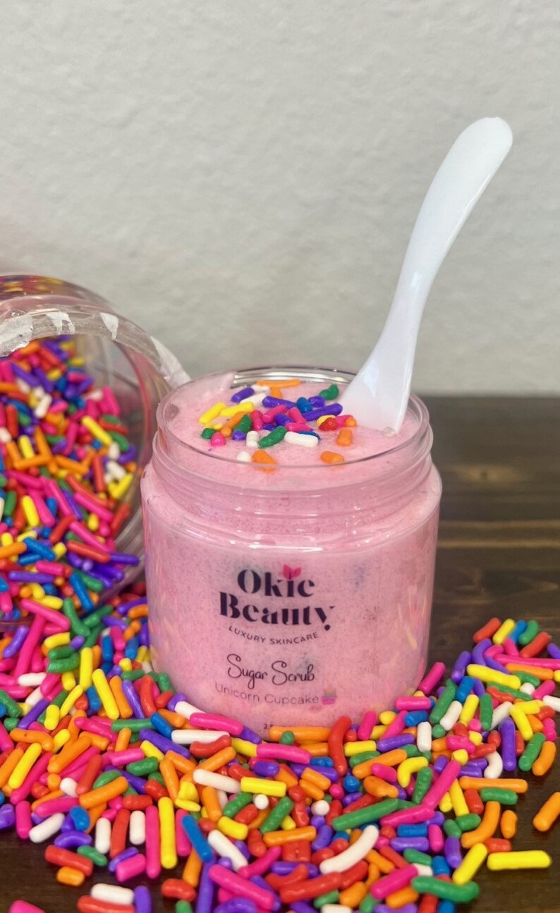Sugar Rush Pink Birthday Cake Organic Sugar Scrub Body Polish - Etsy